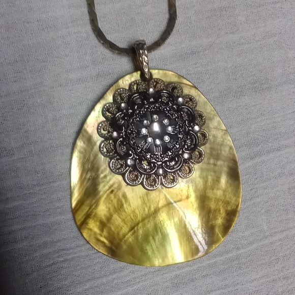 Jewelry | 24gold Chain W Abalone Shell Penant | Poshmark